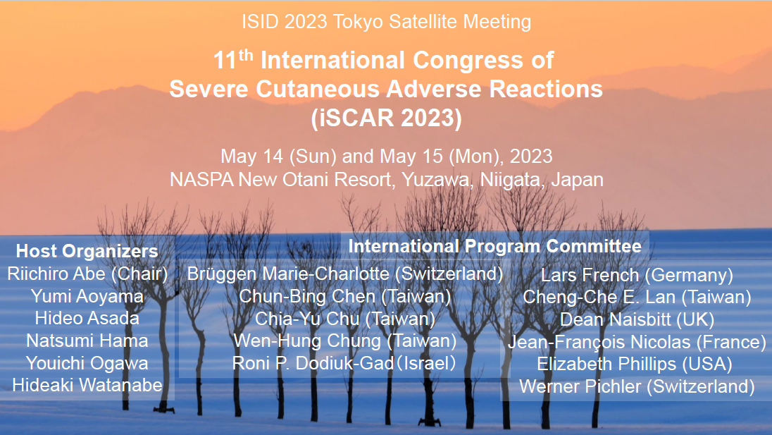 11th International Congress of Cutaneous Adverse Drug Reactions (iSCAR ...